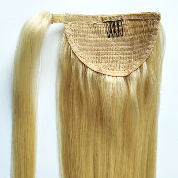 China Natural looking 100% Indian human ponytail hair on Global Sources ...