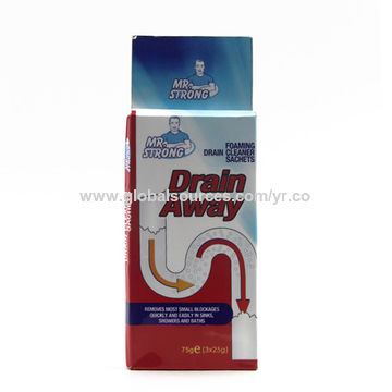 China Super clean drain cleaner for home cleaning 25g*3/box on Global ...