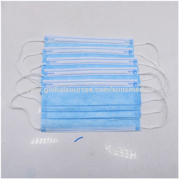 China Disposable white surgical face mask with ties on Global Sources ...