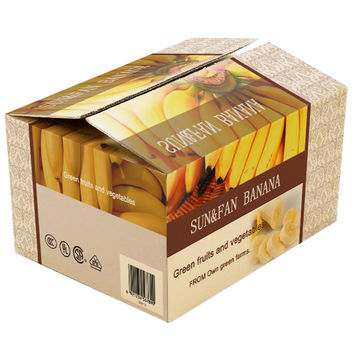 China Kraft banana packaging box, reusable material paper type kraft ...