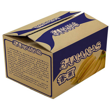 China Kraft banana packaging box, reusable material paper type kraft ...