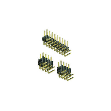 China 2.54mm Pin Header, Double Rows Right Angle on Global Sources,PCB connector,2.54mm pin ...