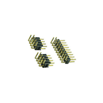 China 2.54mm Pin Header, Double Rows Right Angle on Global Sources,PCB connector,2.54mm pin ...