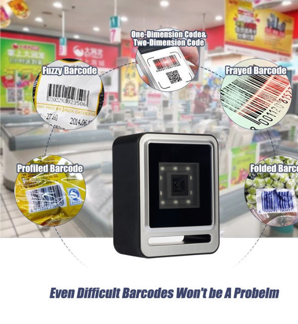 ChinaFast Speed High Sensitive 1D QR Code Desktop Reader 2D ...