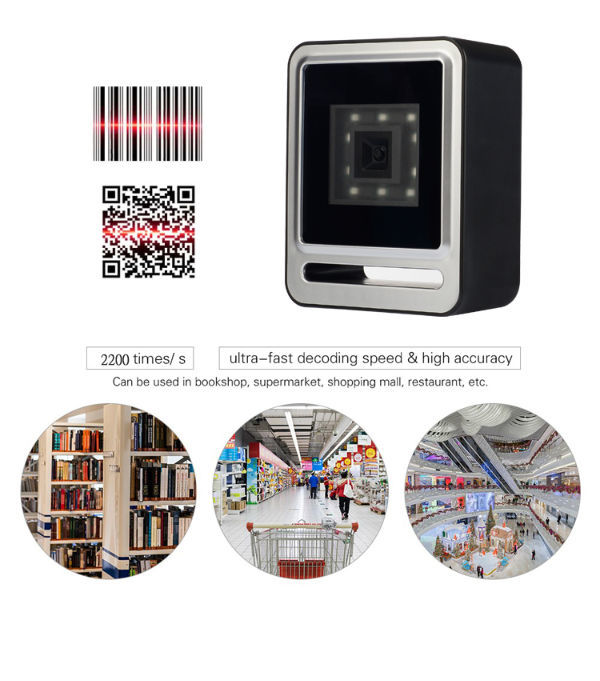 ChinaFast Speed High Sensitive 1D QR Code Desktop Reader 2D ...