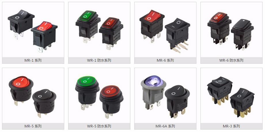 China Honyone IP67 Rocker Switch, On/Off, 4-pin Black Housing, Green ...