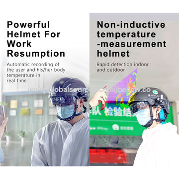 China Portable Thermal Imaging Camera AI Smart Helmet Face Recognize ...