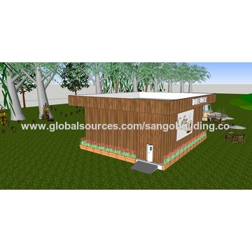 China Modern design steel structure coffee shop modular house on Global ...