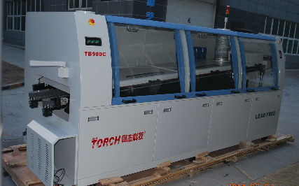 ChinaDouble Wave Soldering Machine Automatic Spray Lead Free Big ...