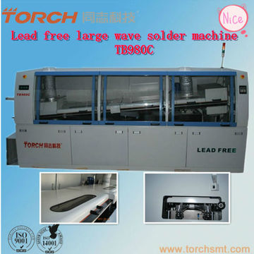 ChinaDouble Wave Soldering Machine Automatic Spray Lead Free Big ...