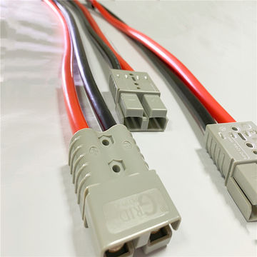 China UL3512 4# red biack 500mm plug grey at both ends on Global Sources