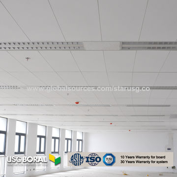 China Mars Climaplus High quality 19mm USG Boral Ceiling Tile on Global ...