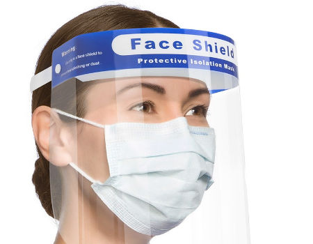 China Safety face shield PET transparent clear face mask shield ...