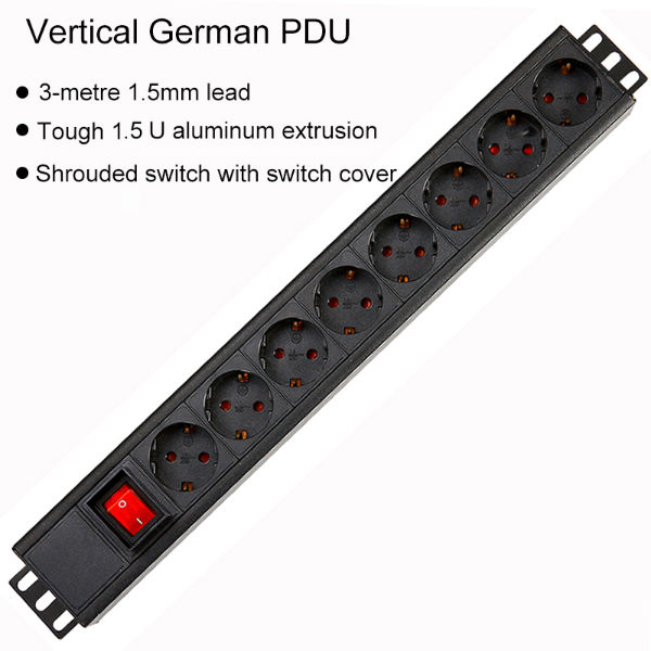 China EU 8 ways rack pdu power distribution unit on Global Sources,rack ...