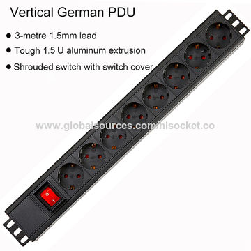 China EU 8 ways rack pdu power distribution unit on Global Sources,rack pdu,power distribution ...