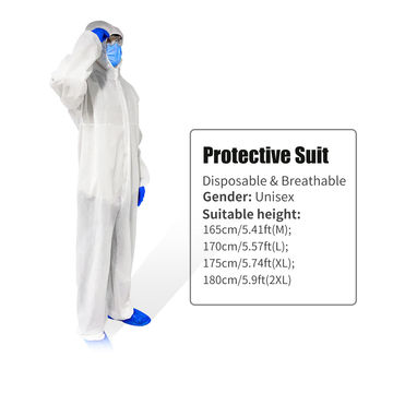 China Breathable Disposable Coveralls Isolation Suit Safety Protective ...