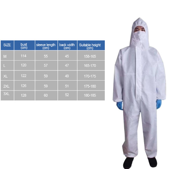 China Breathable Disposable Coveralls Isolation Suit Safety Protective ...