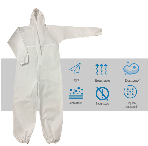 China Breathable Disposable Coveralls Isolation Suit Safety Protective ...