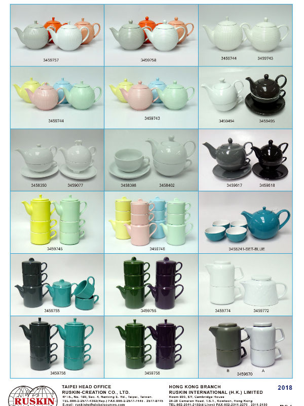 Taiwan Tea Set (Tea for One) with Decal All Around on Global Sources ...