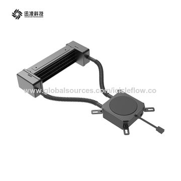 China 1U Server Liquid Cooling Pure copper base CPU Radiator Cooler ...