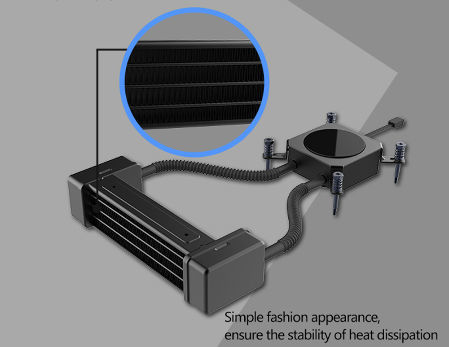 China 1U Server Liquid Cooling Pure copper base CPU Radiator Cooler ...