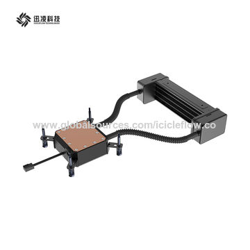 China 1U Server Liquid Cooling Pure copper base CPU Radiator Cooler ...