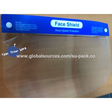 China Protective Face Shield,plastic face cover,clear PET,inner side ...