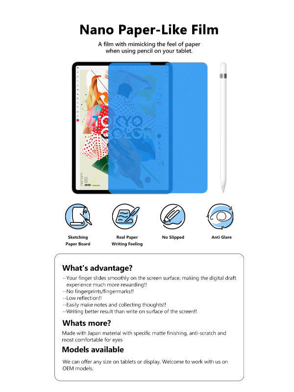 China Paper Like Screen Protector for iPad 10.2" Write & Draw Like on ...