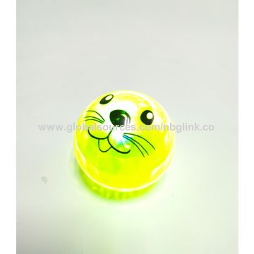 China 2.5INCH TPU LED light up high bounce rabbit ball flashing bounce ...