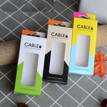 China Gift Box Card Paper Usb Cable Retail Packaging Box Data Cable ...