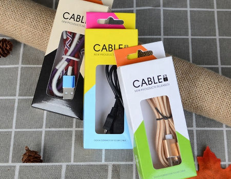China Gift Box Card Paper Usb Cable Retail Packaging Box Data Cable ...
