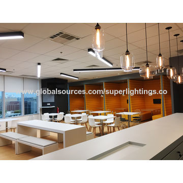 China Commercial office modern design luminaire suspended led linear ...