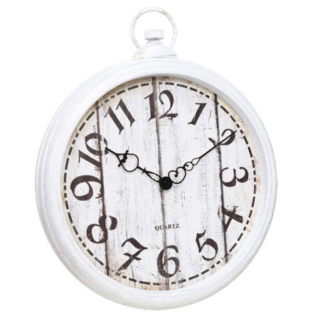 China Silver european retro antique watch shape wall clock on Global ...
