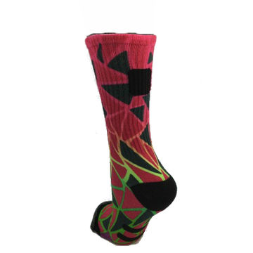 Taiwan 3D printing socks, polyester socks with 360-degree full color ...