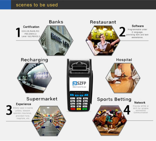 China FP8600 Online offline pos system fp8600 betting pos machine with ...