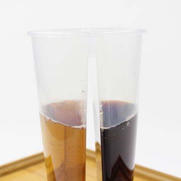 ChinaHeart-shaped Clear Plastic Drink Cup with Lids, Split Cup with ...