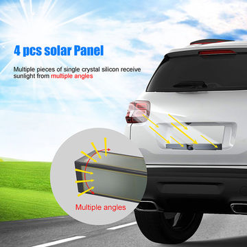 China Easy install solar battery powered car reversing wireless license ...