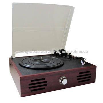 China Turntable record player with plastic dust cover on Global Sources ...