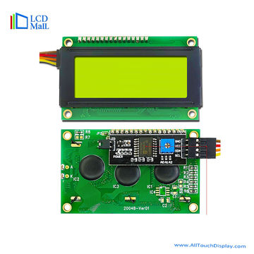 ChinaLCD 2004 character LCD display 2004 LCD/LCM 20X4 Yellow Green ...