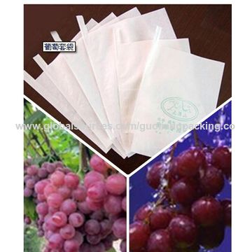 China Waterproof Kraft Paper Grape Bags, Fruit Sun Protection, Factory ...