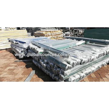 China Peach post for welded fence on Global Sources,welded fence peach ...