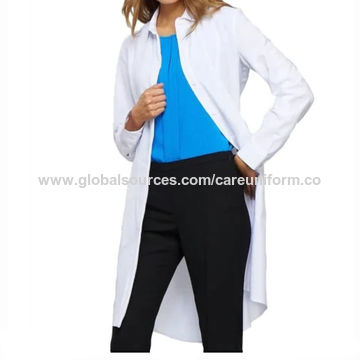 China Women's Princess Seam 40" Lab Coat near me on Global Sources,lab ...