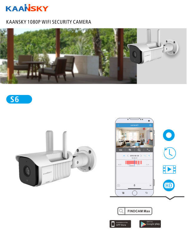 China Easy installation 1080p h.264 ip camera wifi bullet home security ...