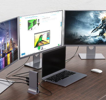 China Triple MST USB C DP1.4 alt mode Multi-port Desktop Docking ...