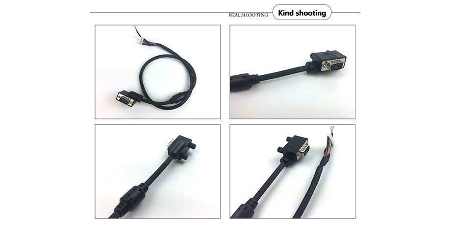 Universal LCD driver board with side bend VGA built-in signal cable ...