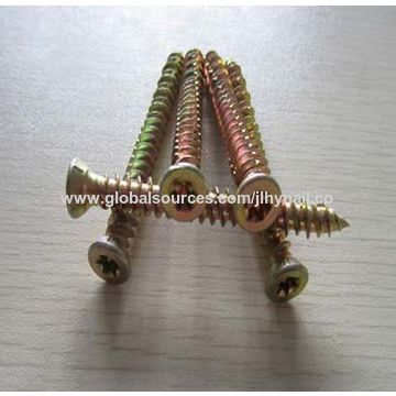 China Window/door frame installation screw with tork drive T30 flat ...