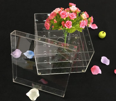 Elegant Clear Acrylic Flower Box Acrylic Flower Display Case for ...