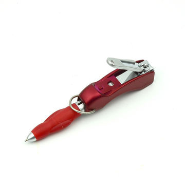 China Multifunctional nail clipper key chain ballpoint pen on Global ...