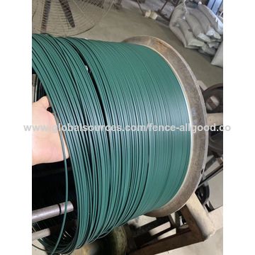 ChinaBlack PVC Plastic Powder Coated Galvanized Steel Wire for woven ...
