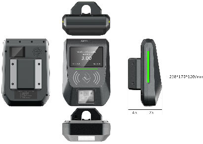 China Android bus POS validtaor with NFC and barcode scanner for city ...